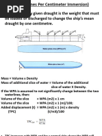 Centimetre.: Tonnes Per Centimetre Immersion (TPC) | PDF | Density | Ships
