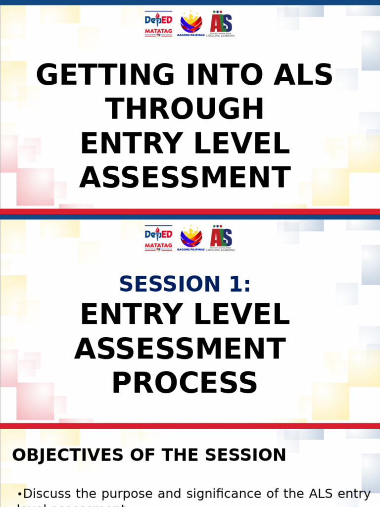 Final 03-03-2024 Entry Level Assessment Ppt | PDF | Learning | Concept