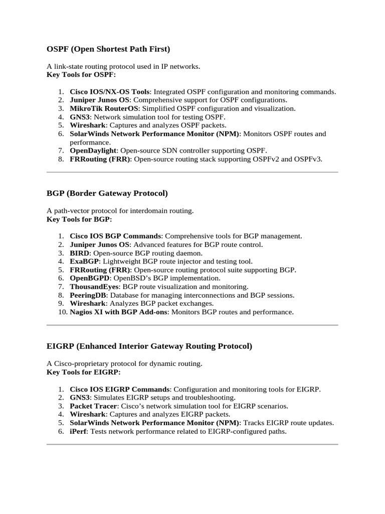 OSPF BGP Material | PDF | Computer Network | Routing