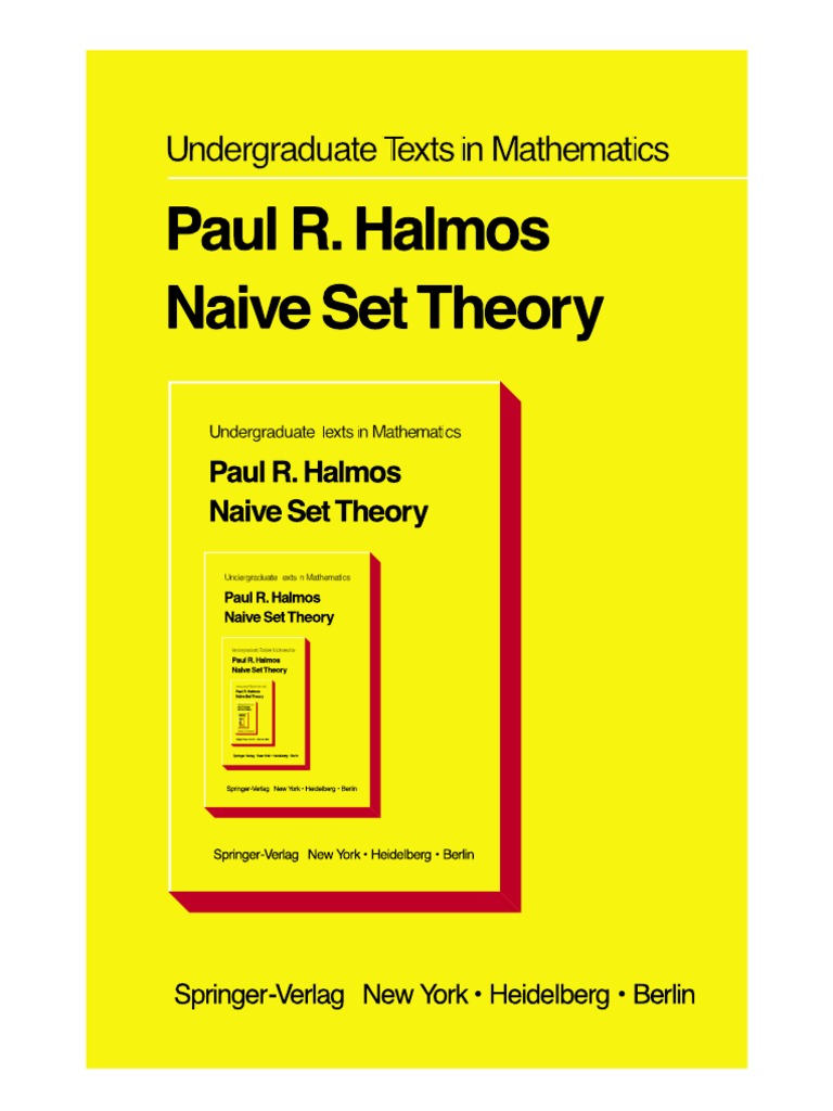 Naive Set Theory | PDF