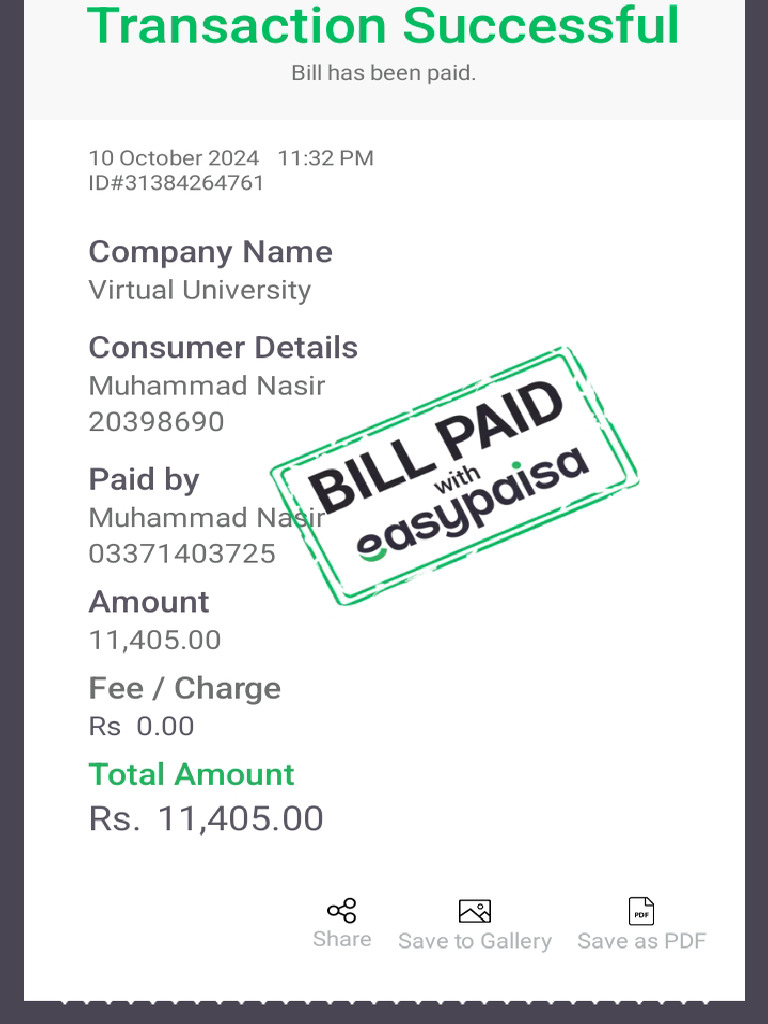 Paid Fee | PDF