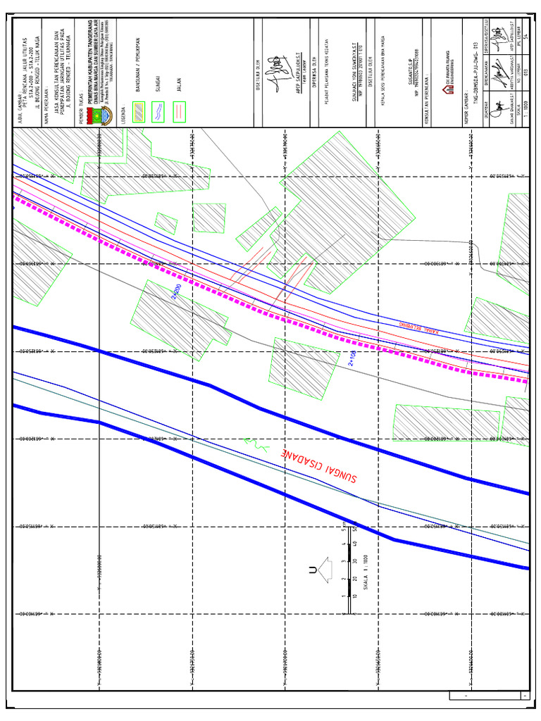 13 PETA RENCANA JALUR UTILITAS Layout1 | PDF