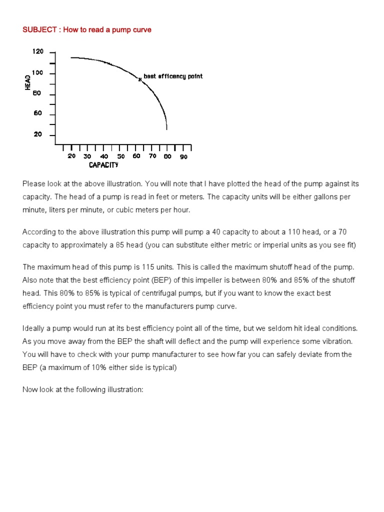 Understanding Pump Curve Readings | PDF | Pump | Continuum Mechanics