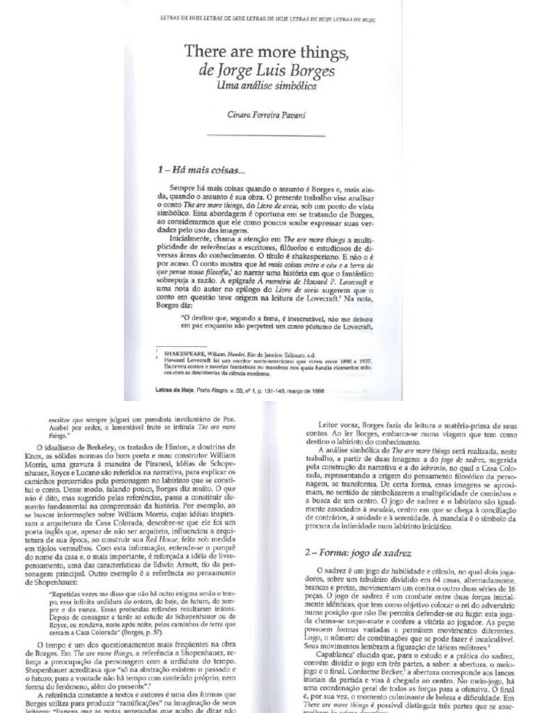 PAVANI, Análise - There Are More Things | PDF