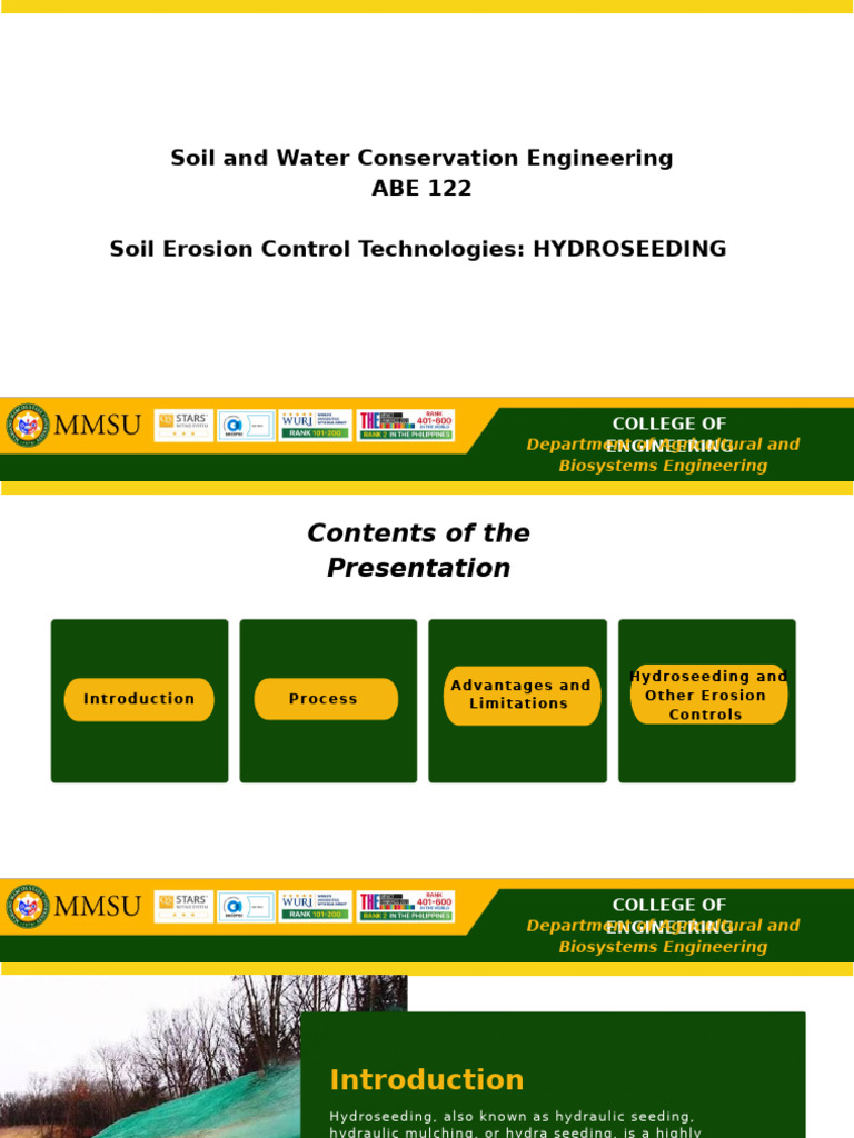 Hydroseeding (1) | PDF | Mulch | Agriculture