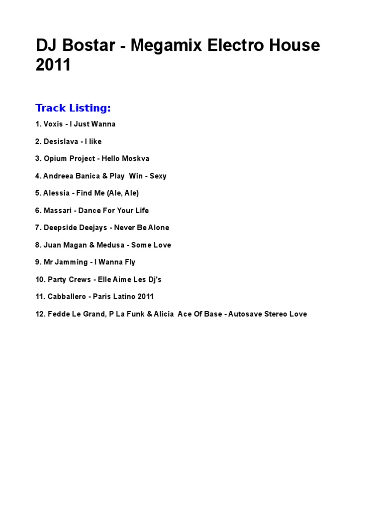 Track Listing | PDF | Art