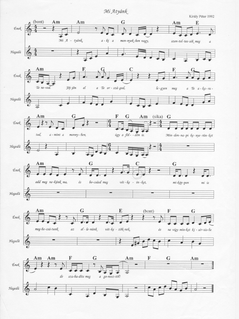 Mi Atyánk - Király Péter | PDF