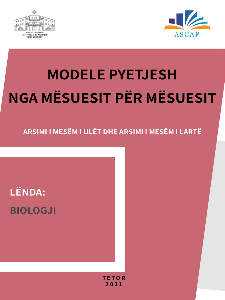 Biologji 1 | PDF