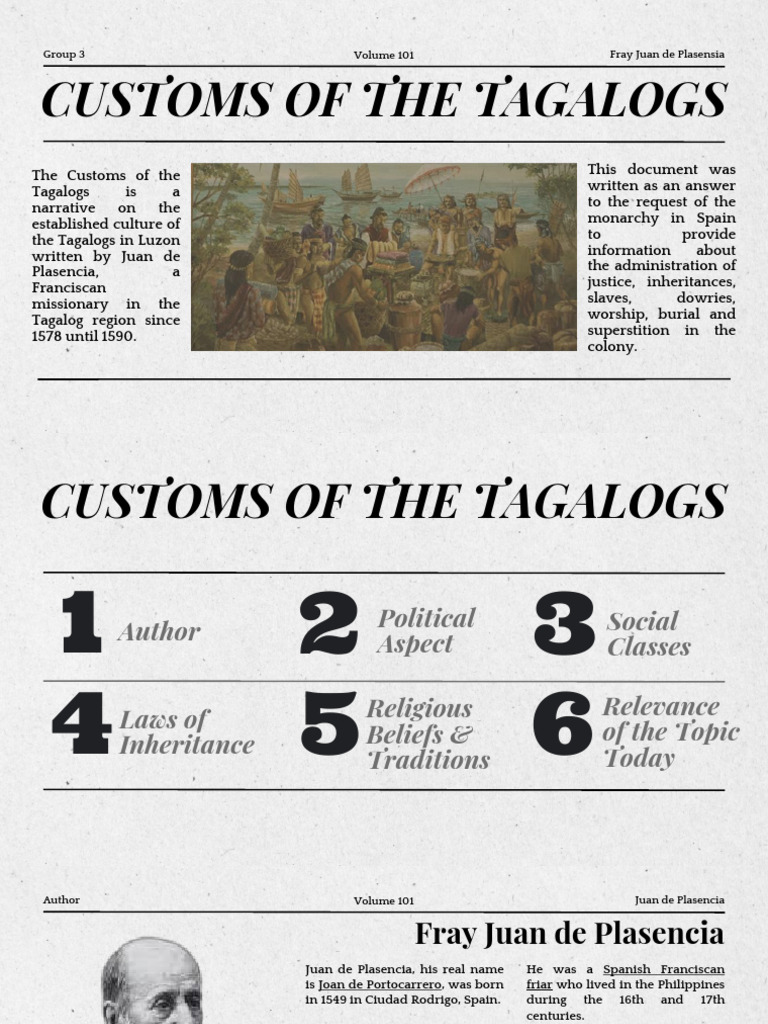 Tagalog Customs Explored | PDF