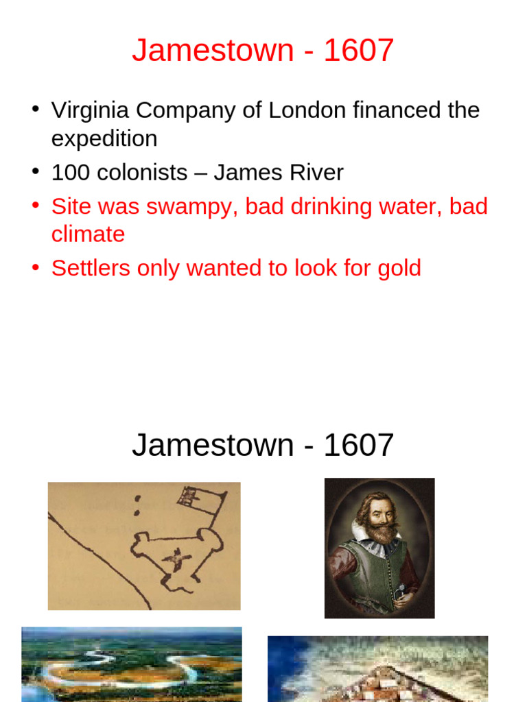Jamestown_Plymouth_Puritans_Powerpoint-1 | PDF | Jamestown, Virginia ...
