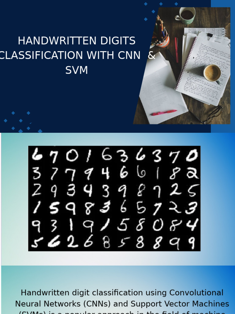 Handwritten Digits Classification With CNN & SVM | PDF