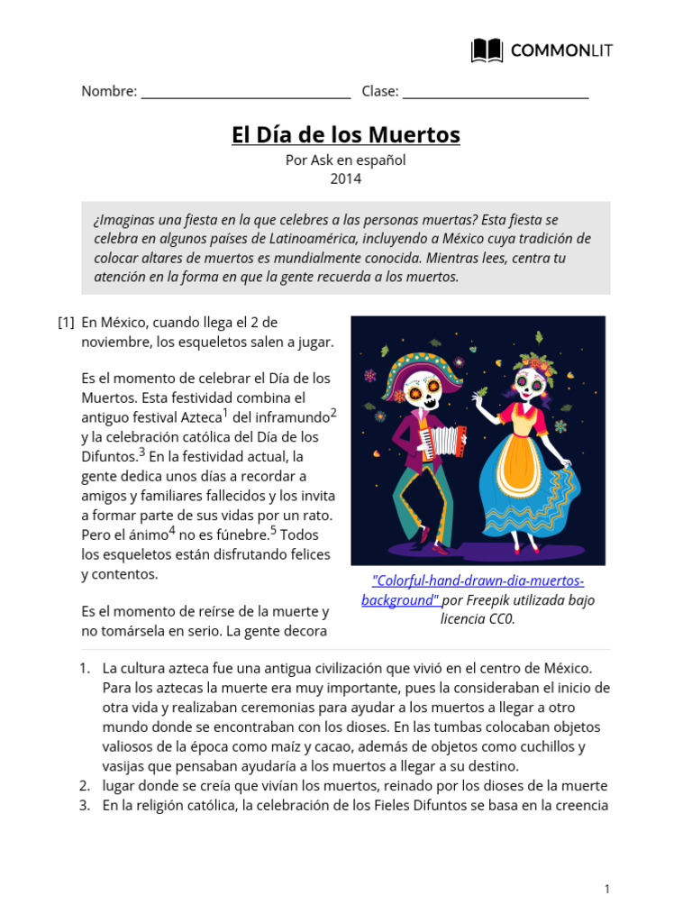El Día de Los Muertos-Teacher-16 | PDF