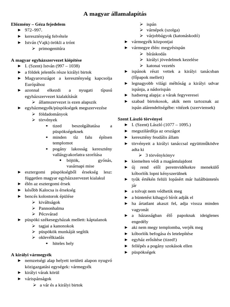 államalapítás | PDF