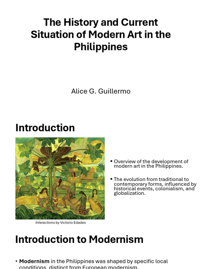 Philippine Modern Art Evolution | PDF | Modernism | Philippines