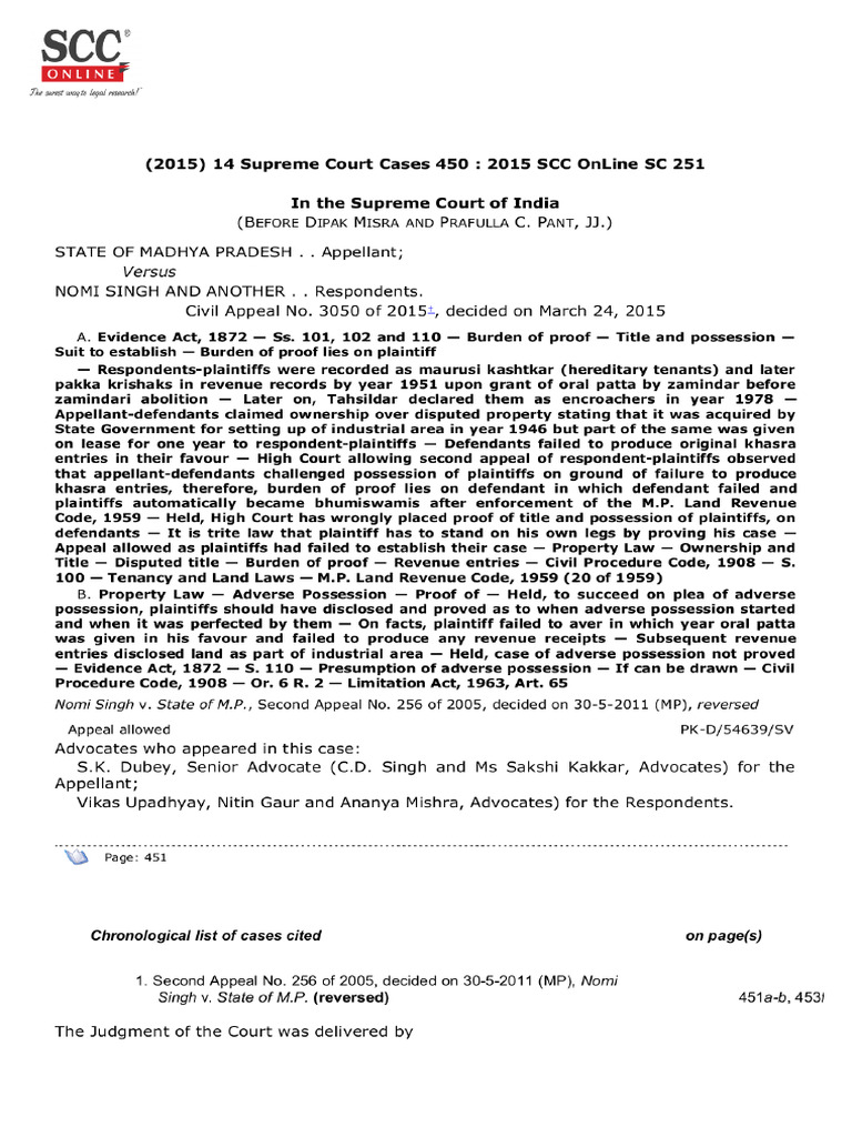 SCC Online Edition 2022 Overview | PDF