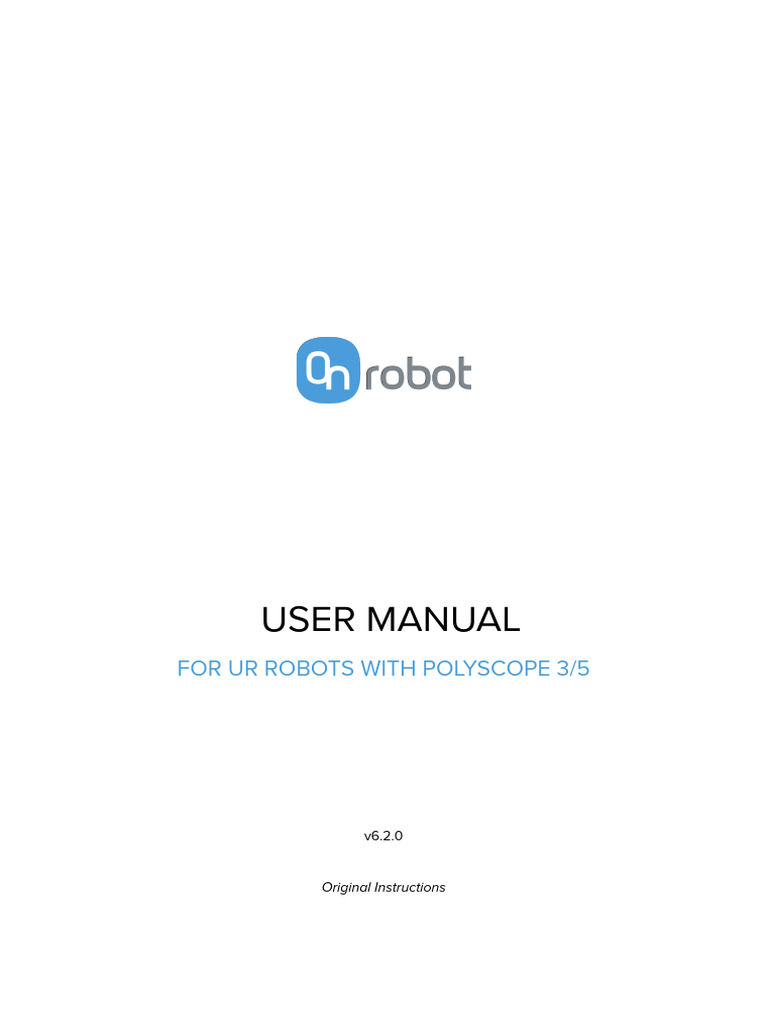 User Manual For UR Robots With Polyscope 3 5 Quick Changer v6.2.0 EN ...