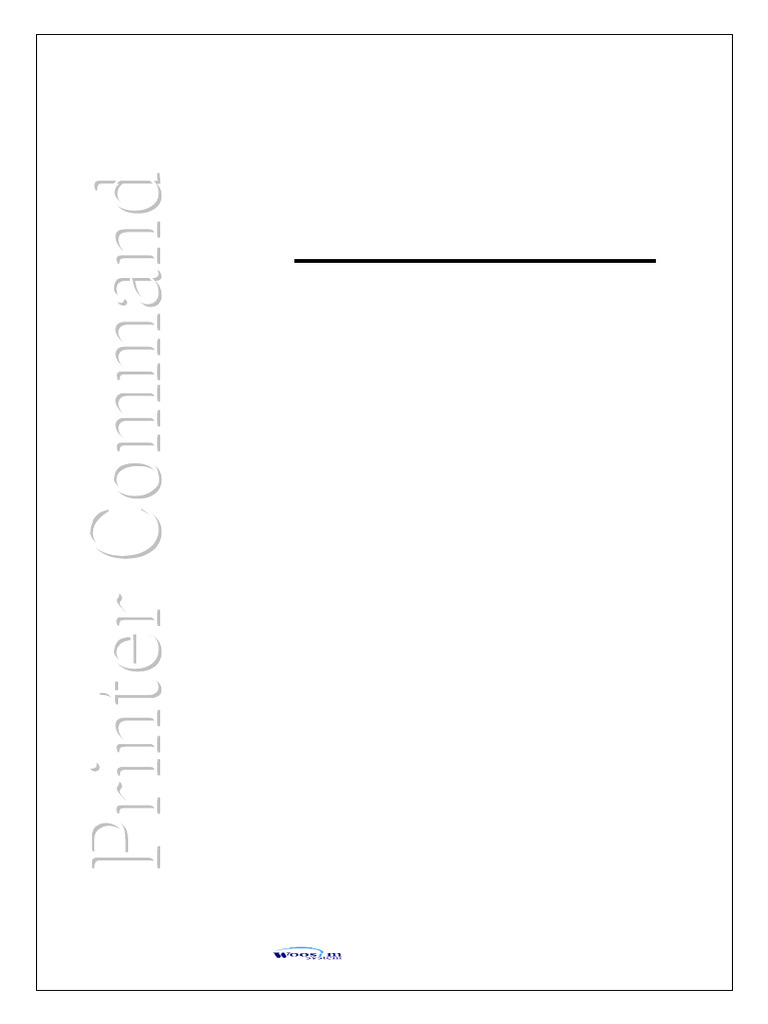 Command Manual Ver2.7 1 | PDF | Ascii | Printer (Computing)
