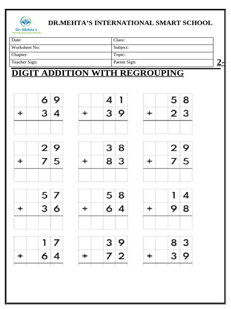 GR2 MATHS - ADDITION | PDF