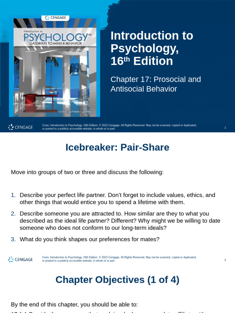 Coon Gateways 16e PPT Ch17 | PDF | Prejudices | Aggression