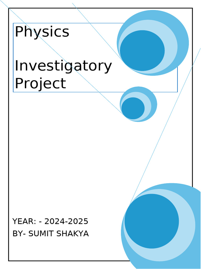 Physics Practical File | PDF | Telescope | Optics