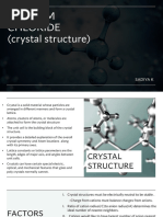 Crystalline Structure of NaCl, CSCL | PDF | Crystal Structure | Ion