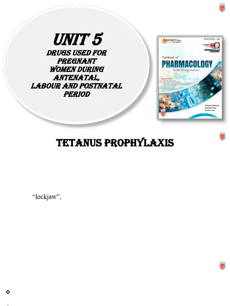 Unit 5 Antenatal. Labour. and Postnatal Drugs Vol II | PDF | Childbirth ...