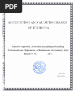 AABE: Regulating Ethiopia's Accountancy | PDF | Audit | Accounting