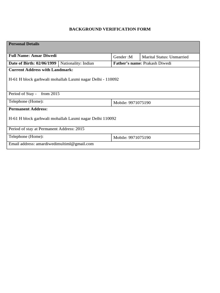 BGV Form FIS-GreenDot 2324nov2024 | PDF