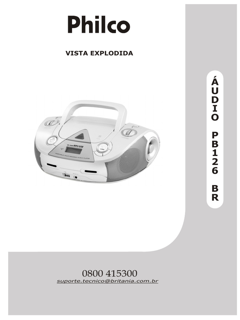 Lista de Peças Áudio PB126 BR | PDF