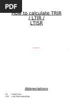 Calculation of LTIFR Safety | PDF