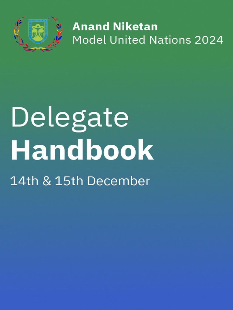 ANMUN 24 Delegate Handbook | PDF | Committee | United Nations