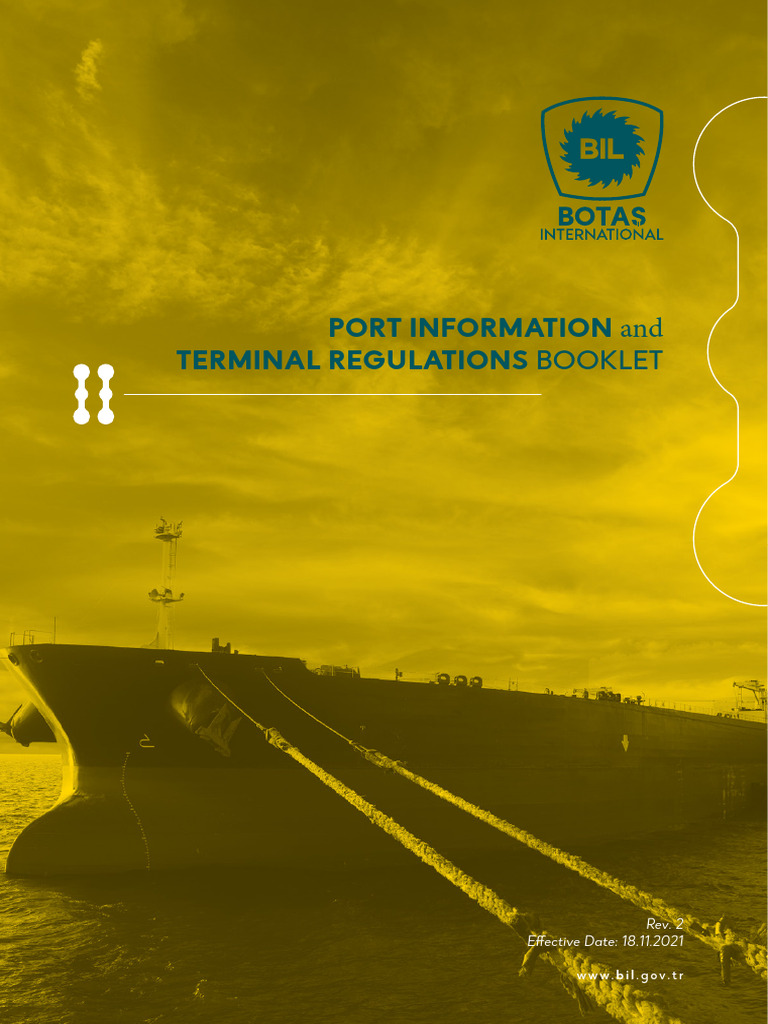 Ceyhan Marine Terminal Regulations | PDF | Port | Ships