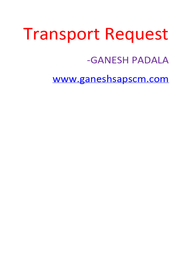 Understanding SAP Transport Requests | PDF