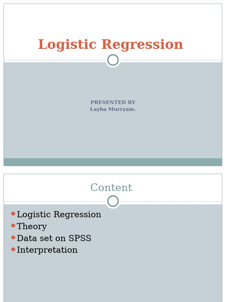Logistic Regression | PDF | Logistic Regression | Regression Analysis