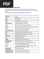 Rhino Commands Cheat Sheet Guide | PDF | Shape | Euclidean Geometry