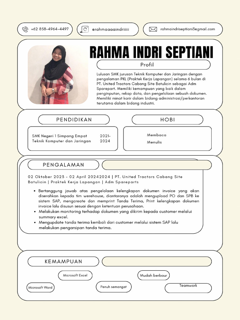CV. Rahma Indri Septiani (2) | PDF