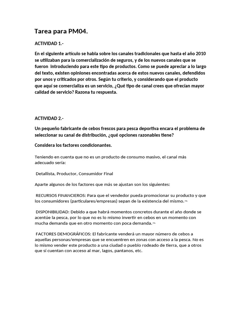 Tarea para PM04 | PDF | Bancos | Business