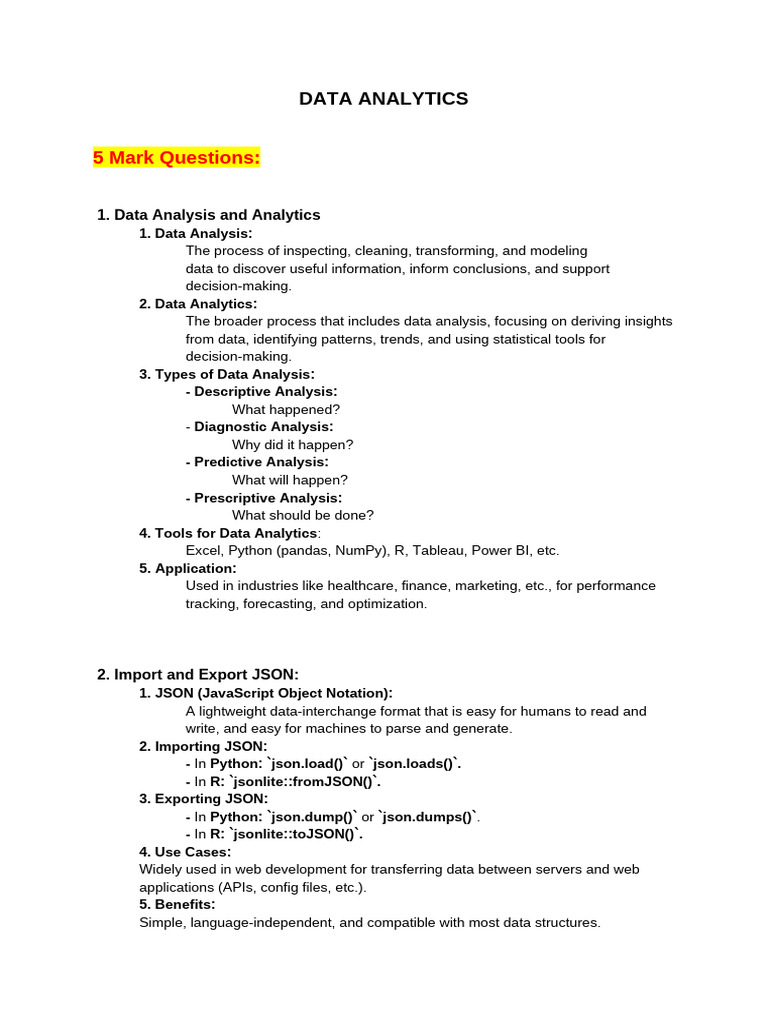 Data Analytics | PDF | Analytics | Computing