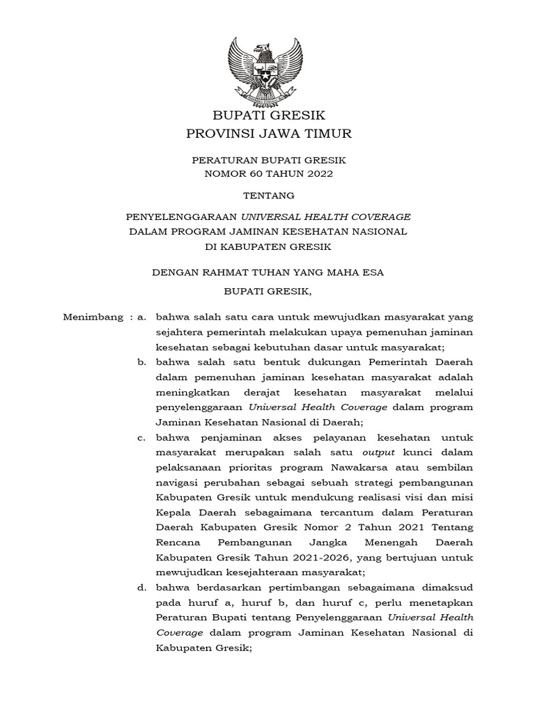 60 - 2022 Penyelenggaraan Uhc DLM Program JKN 2022 | PDF