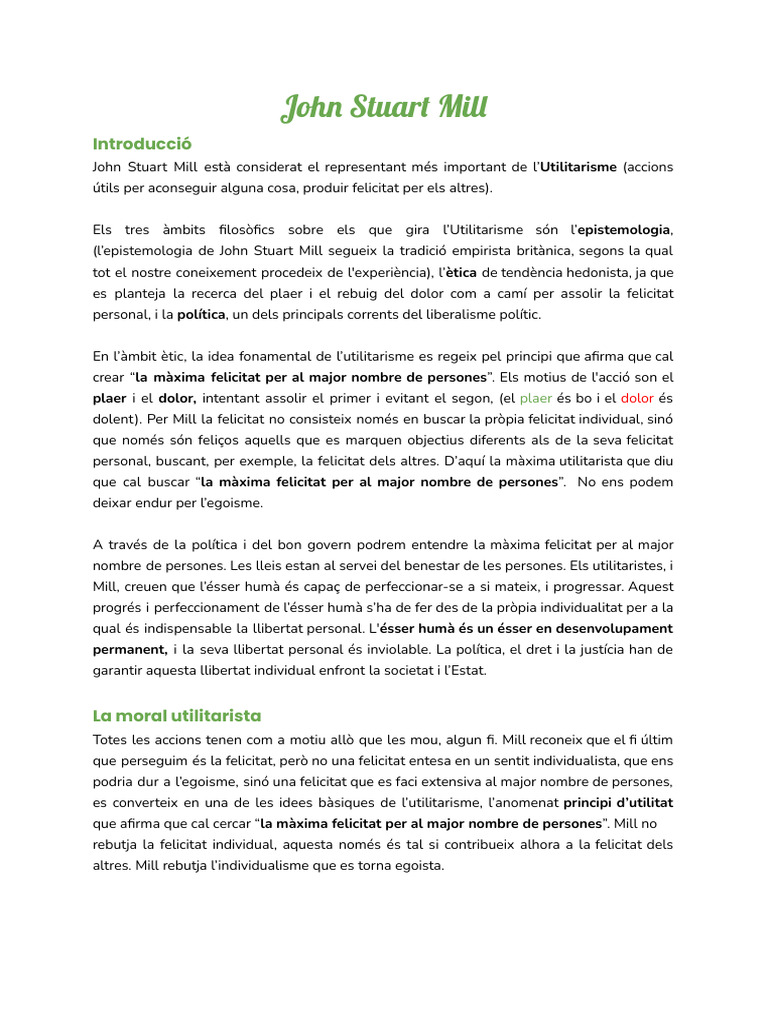 John Stuart Mill | PDF