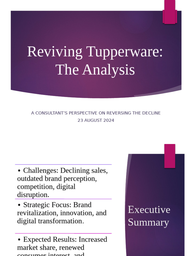 Tupperware Revival Strategy | PDF