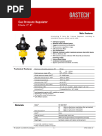 GASCAT Pressure Regulators Overview | PDF | Valve | Natural Gas