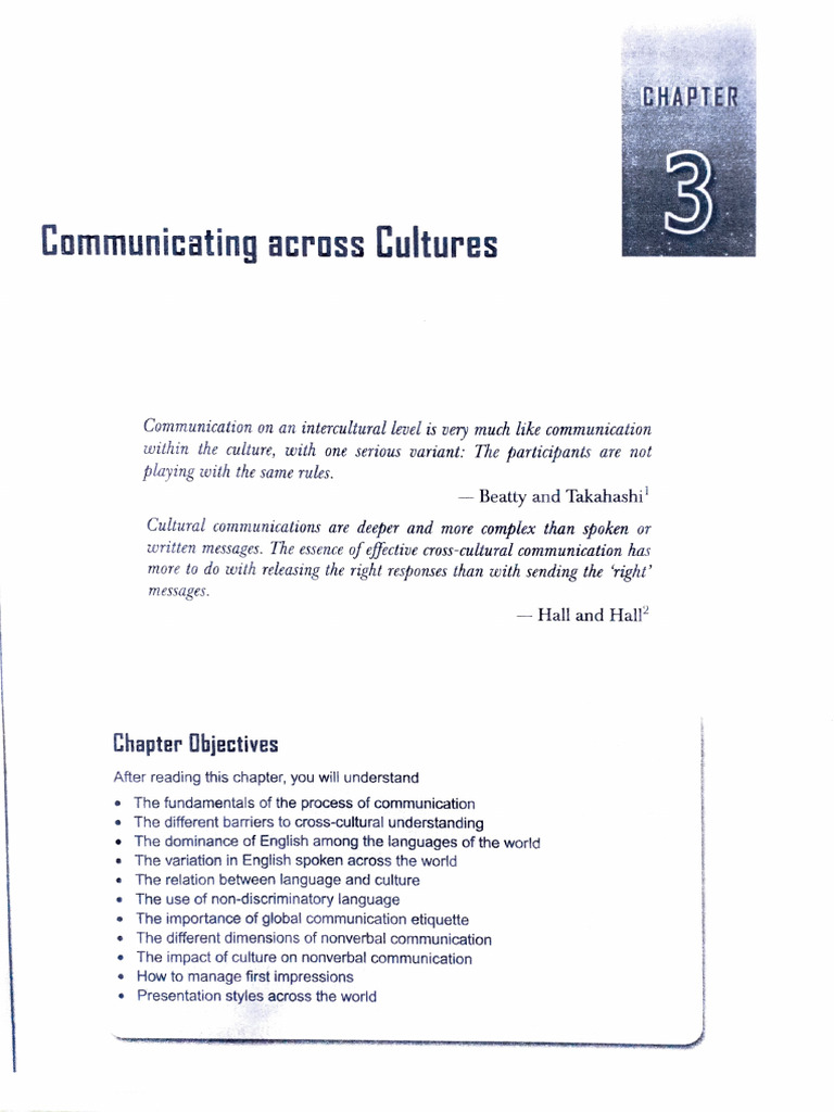 C..3 Commincating Across Cultures (1) | PDF | Communication | Cross ...