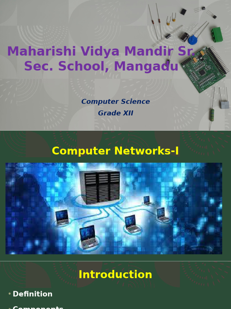 Class XII Computer Network-I | PDF | Computer Network | Network Topology