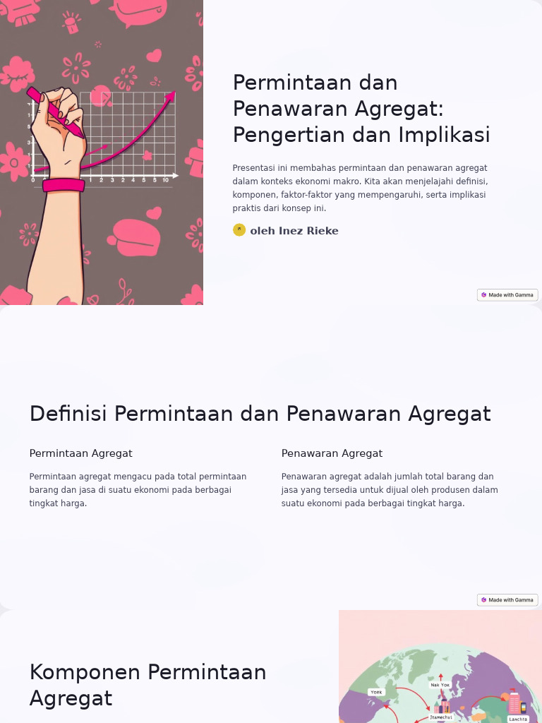 Permintaan Dan Penawaran Agregat Pengertian Dan Implikasi | PDF