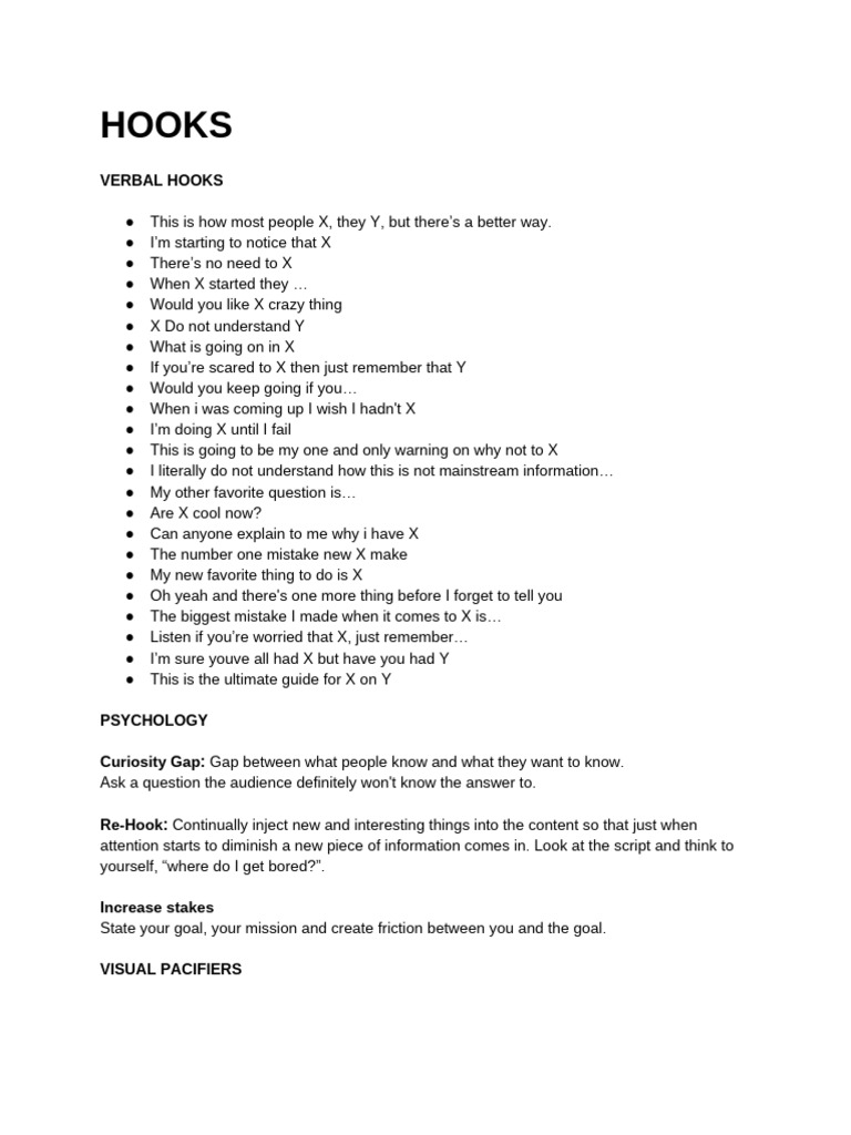 32 Hook Examples | PDF