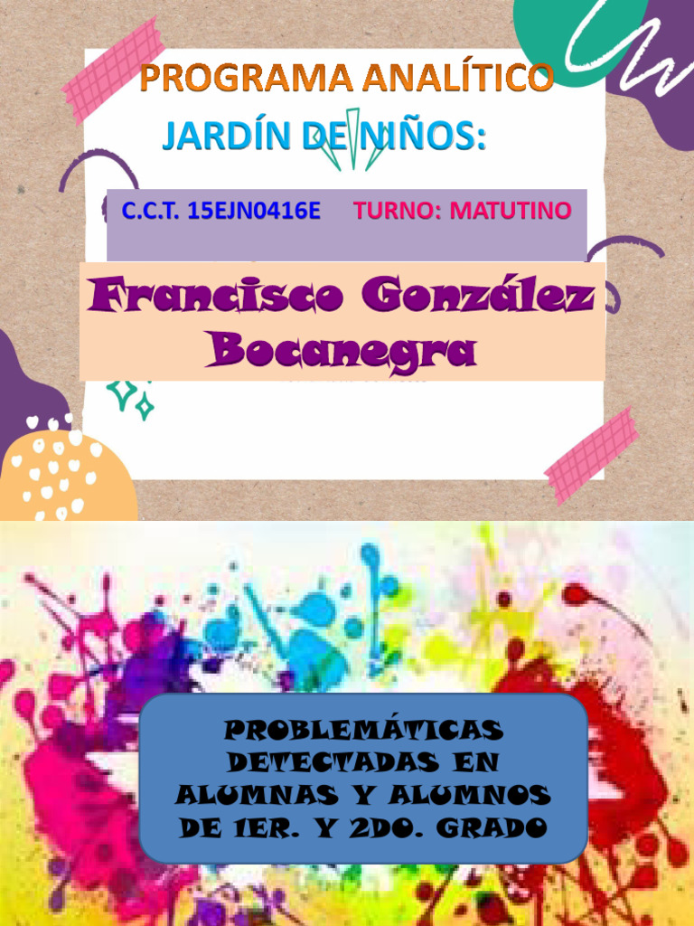 D-Programa Analítico Fany | PDF | Evaluación | Aprendizaje