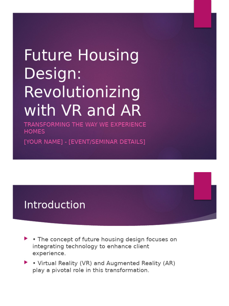 Future Housing Design VR AR (2) | PDF