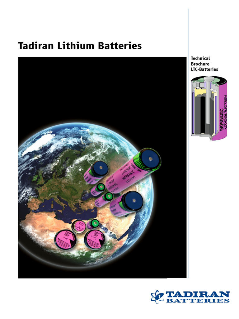 technical-brochure-ltc-batteries | PDF | Lithium Ion Battery | Rechargeable Battery