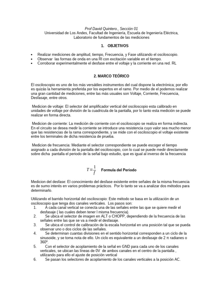 Practica 4 Lab Fundamentos | PDF | Medición | Corriente eléctrica